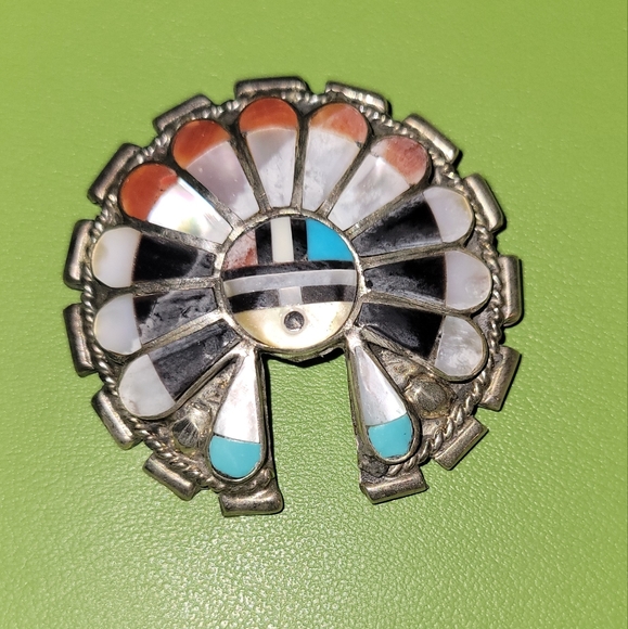 Jewelry | Vintage Zuni Dexter Eva Cellicion Zuni Turquoise Coral Silver ...